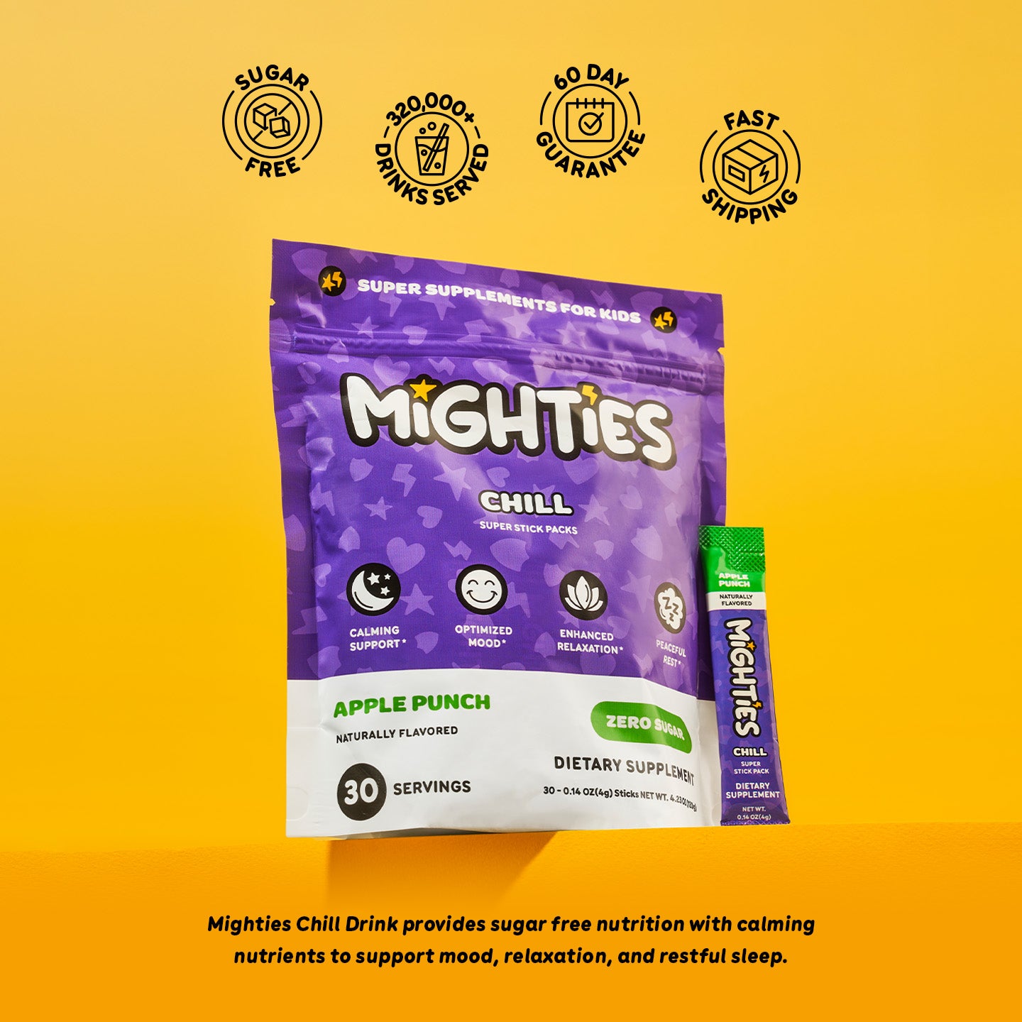 Chill | ZERO Sugar or Melatonin | Super Drinks For Kids – Mighties